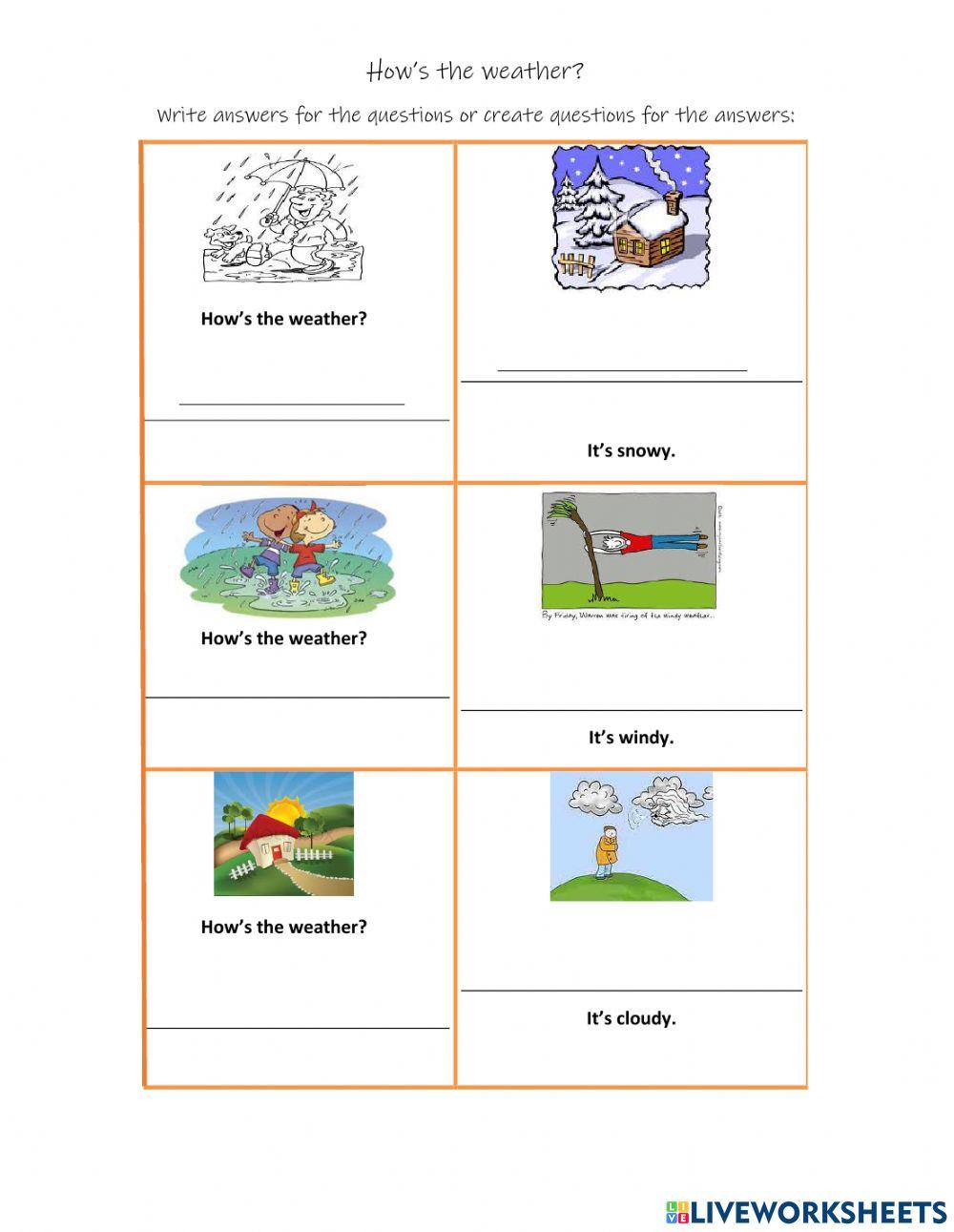 Weather online exercise for 7 | Live Worksheets