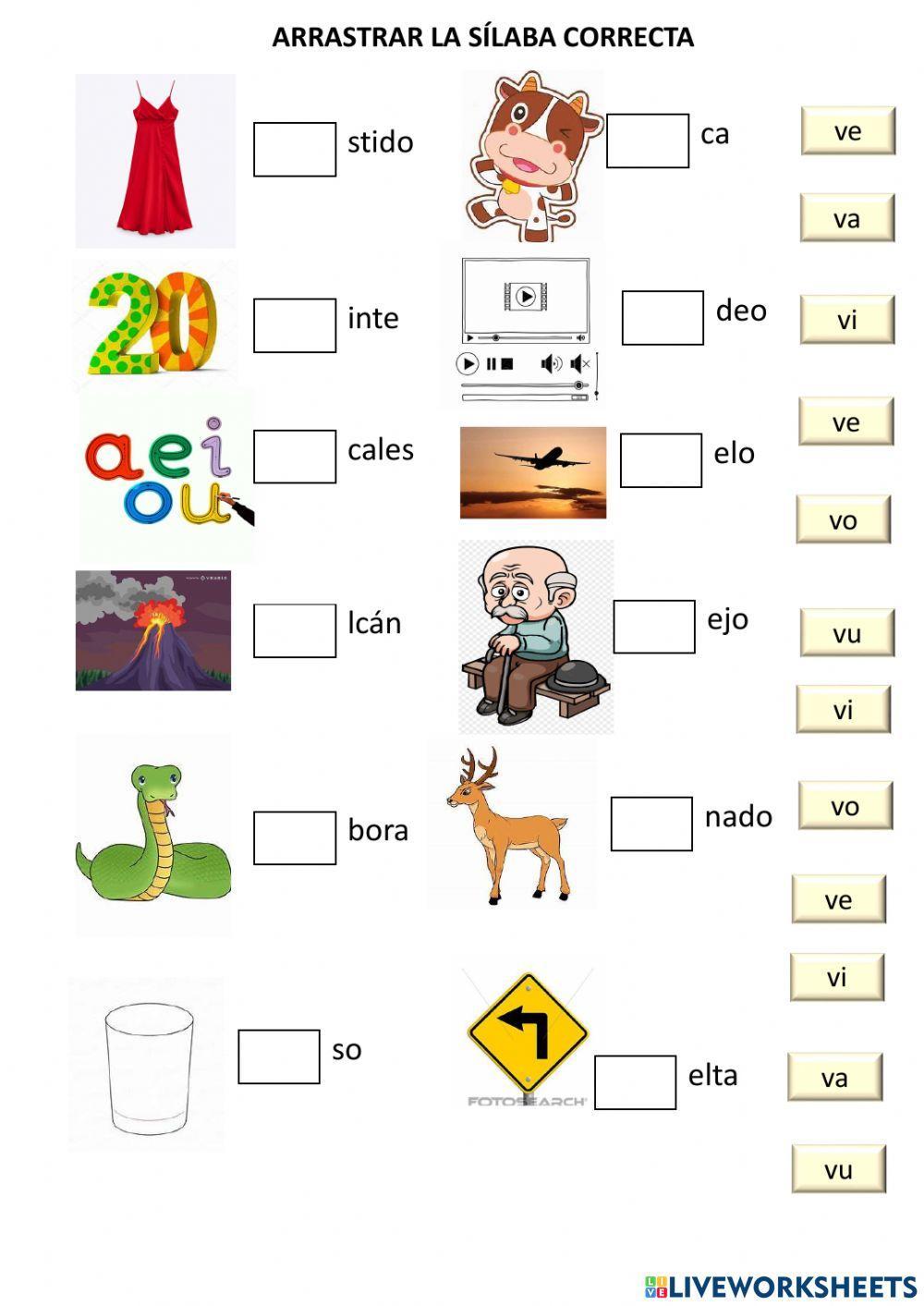 Palabras Con Va Ve Vi Vo Vu Worksheet Live Worksheets, 51% OFF Palabras Con Va Ve Vi Vo Vu Worksheet Live Worksheets, 51% OFF