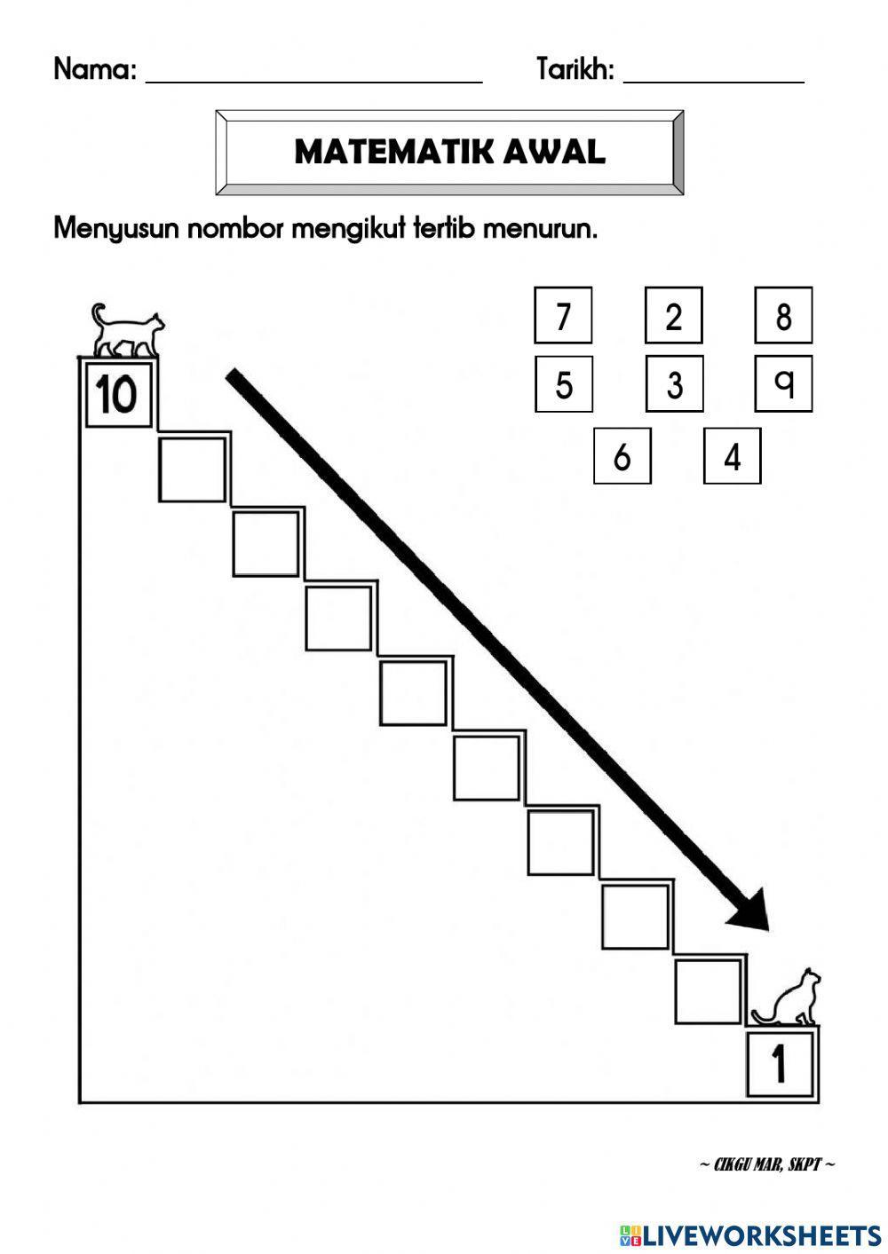 Latihan Nombor Lembaran Kerja Matematik Prasekolah Lembaran Kerjaођ ... Latihan Nombor Lembaran Kerja Matematik Prasekolah Lembaran Kerjaођ ...