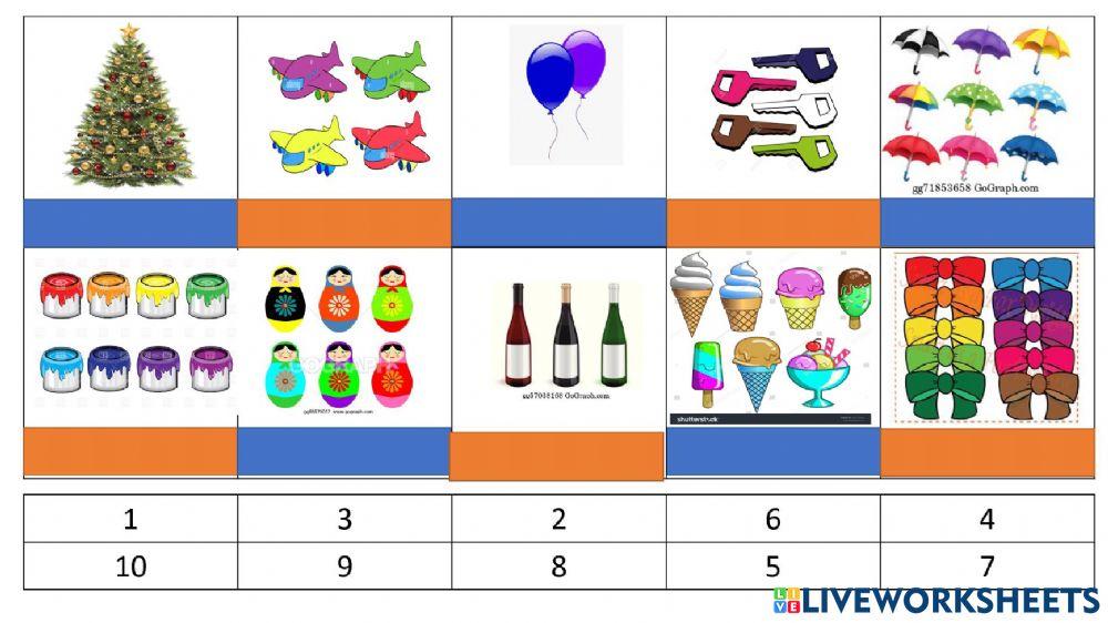Mathematics online exercise for KINDER | Live Worksheets