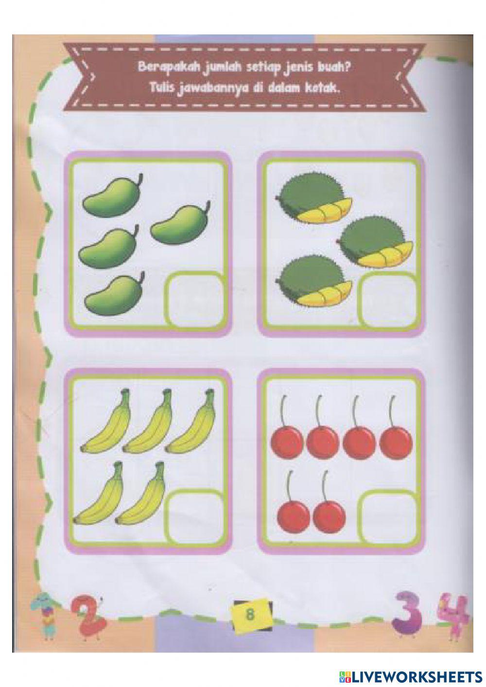 Belajar Berhitung dan Angka worksheet | Live Worksheets