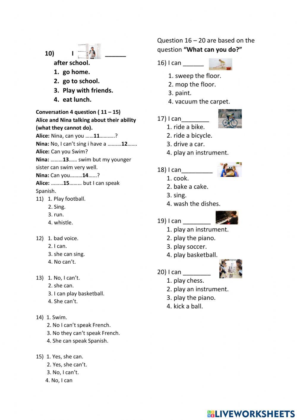 midterm m1 online exercise for | Live Worksheets