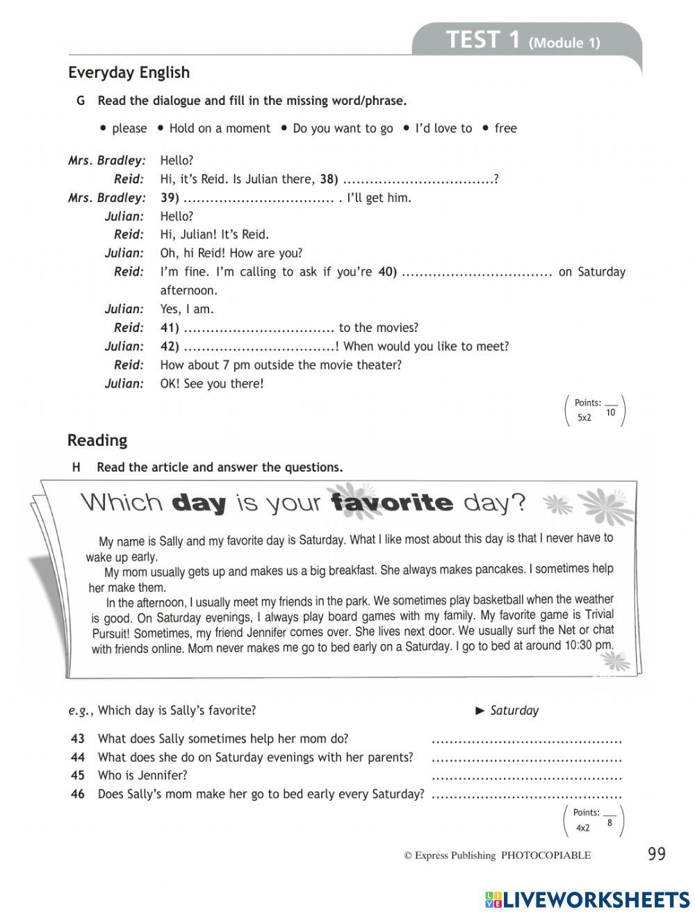 Access 2a Module 1 online exercise for | Live Worksheets