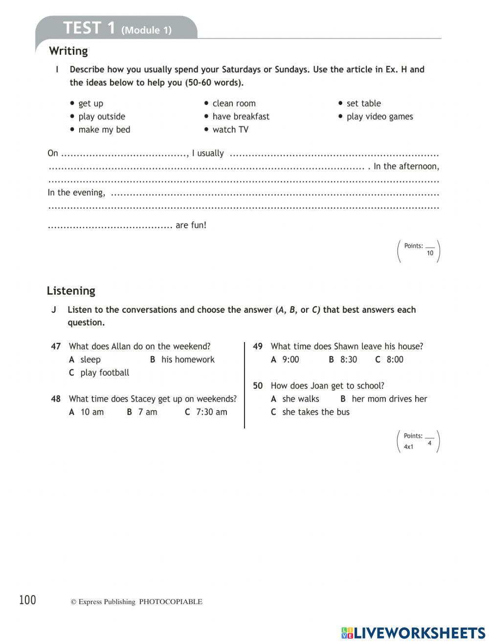 Access 2a Module 1 online exercise for | Live Worksheets