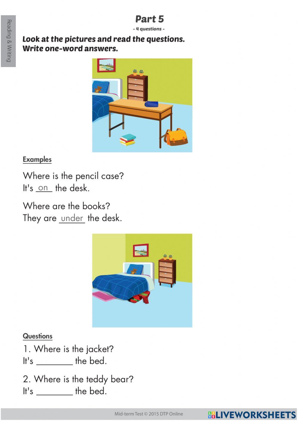 Smart start 4 activity for 4 | Live Worksheets