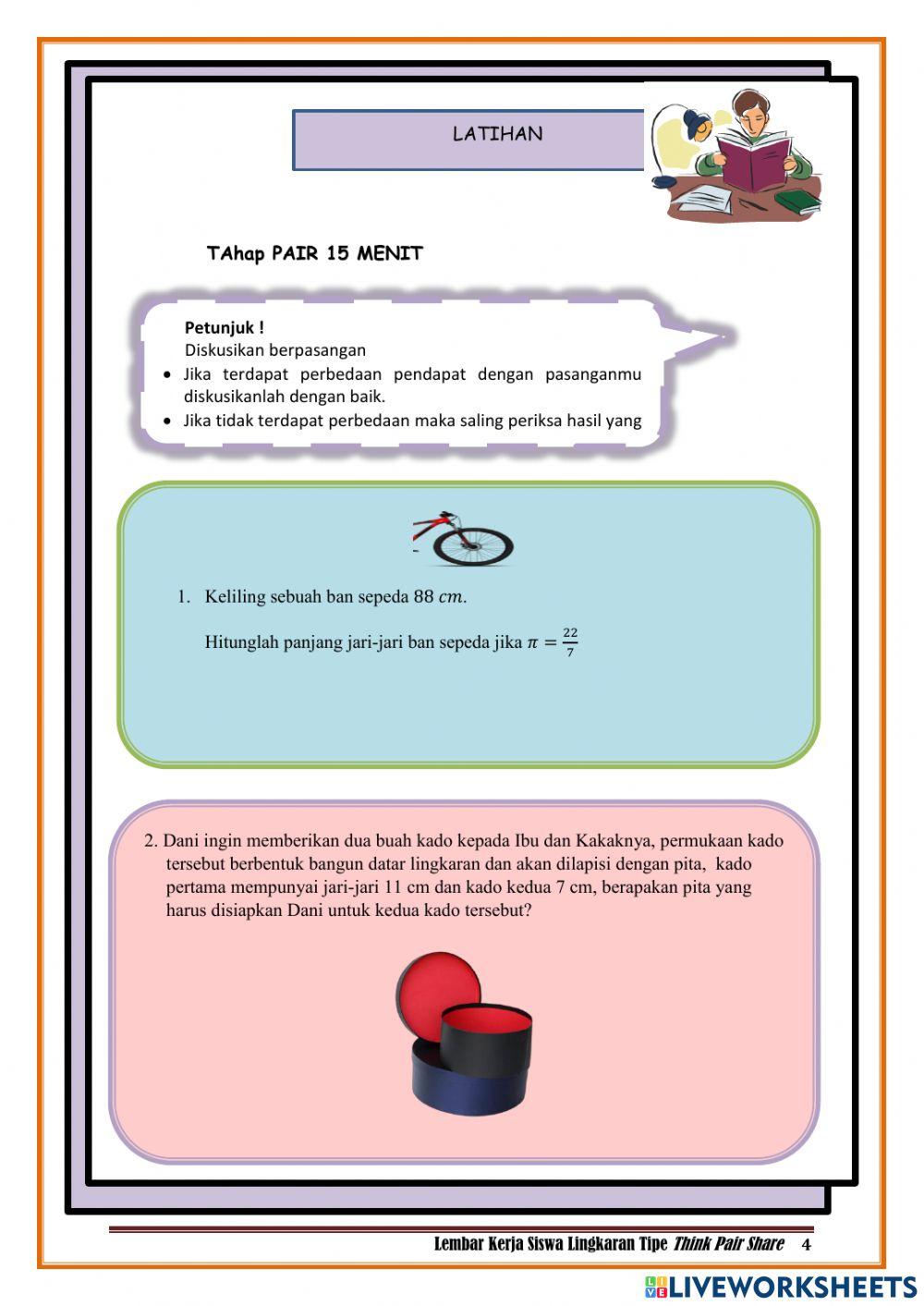 Menentukan nilai phi dan rumus keliling lingkaran 2657935