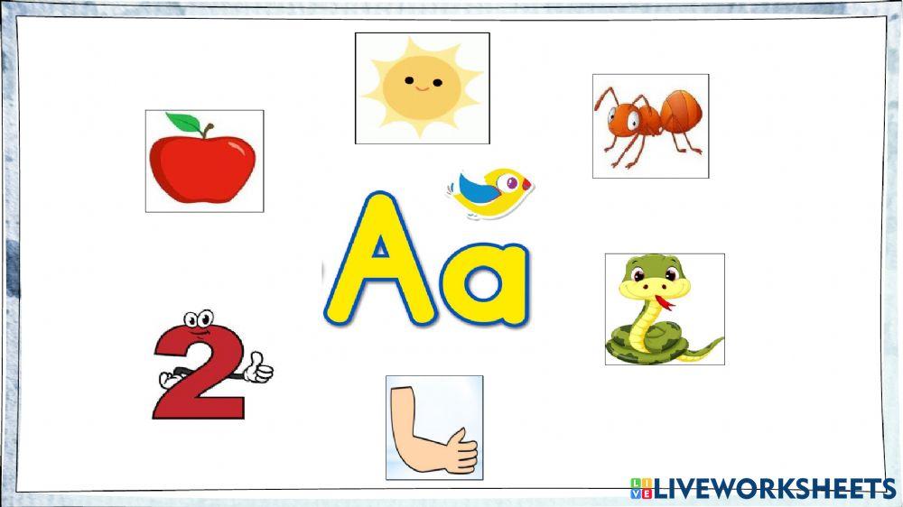 Letter Aa free activity | Live Worksheets