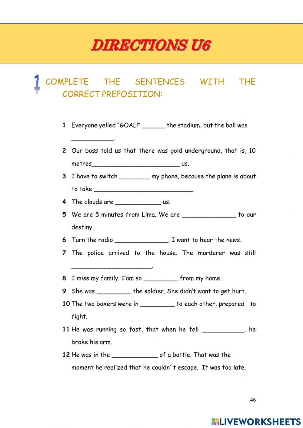 KET VOCABULARY UNIT 6 online exercise for | Live Worksheets