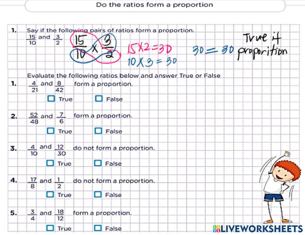 Proportion Math Worksheets