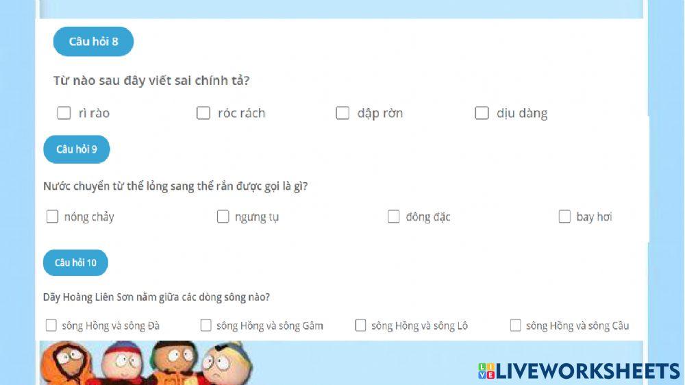 Tntt exercise | Live Worksheets