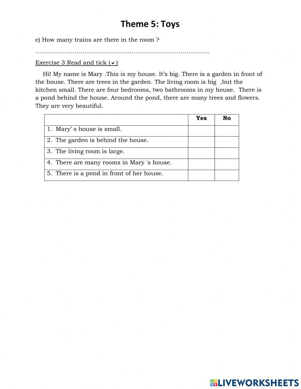 Theme 5. Lesson 6 worksheet | Live Worksheets