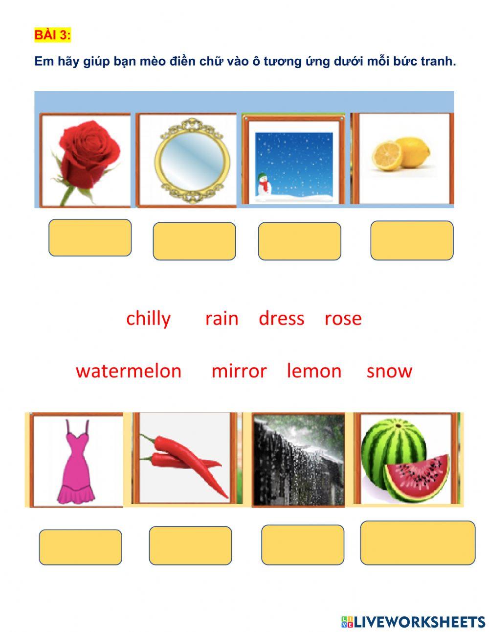 Tieng anh interactive activity | Live Worksheets