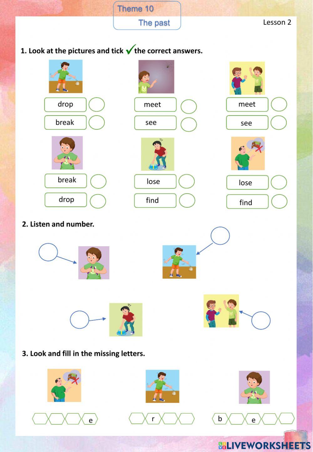 Smart Start G4 Theme 10 Lesson 2 online exercise for | Live Worksheets