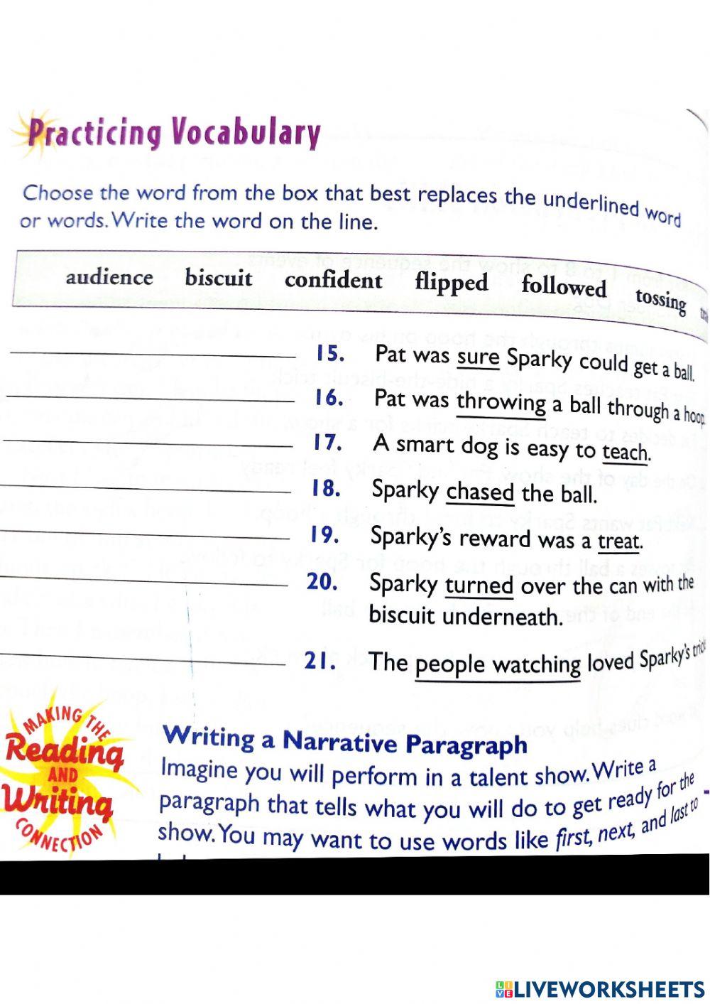 Grade 3 Reading Comp. Pg. 14 online exercise for | Live Worksheets