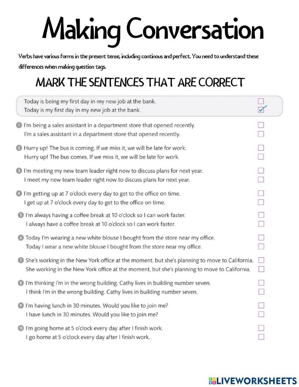 Making Conversation - Advanced IEC | María Elvira