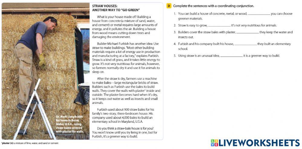 Unit 6 LS - Speaking Section D worksheet | Live Worksheets