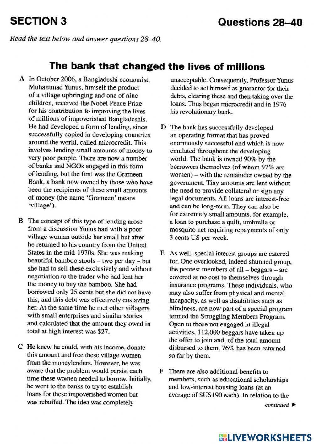 Final ielts reading test 1774849 | Nguyễn Thị Huyên