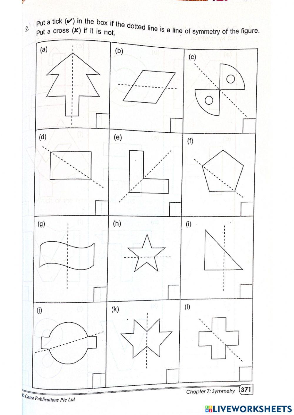 Symmetry 1 online exercise for | Live Worksheets