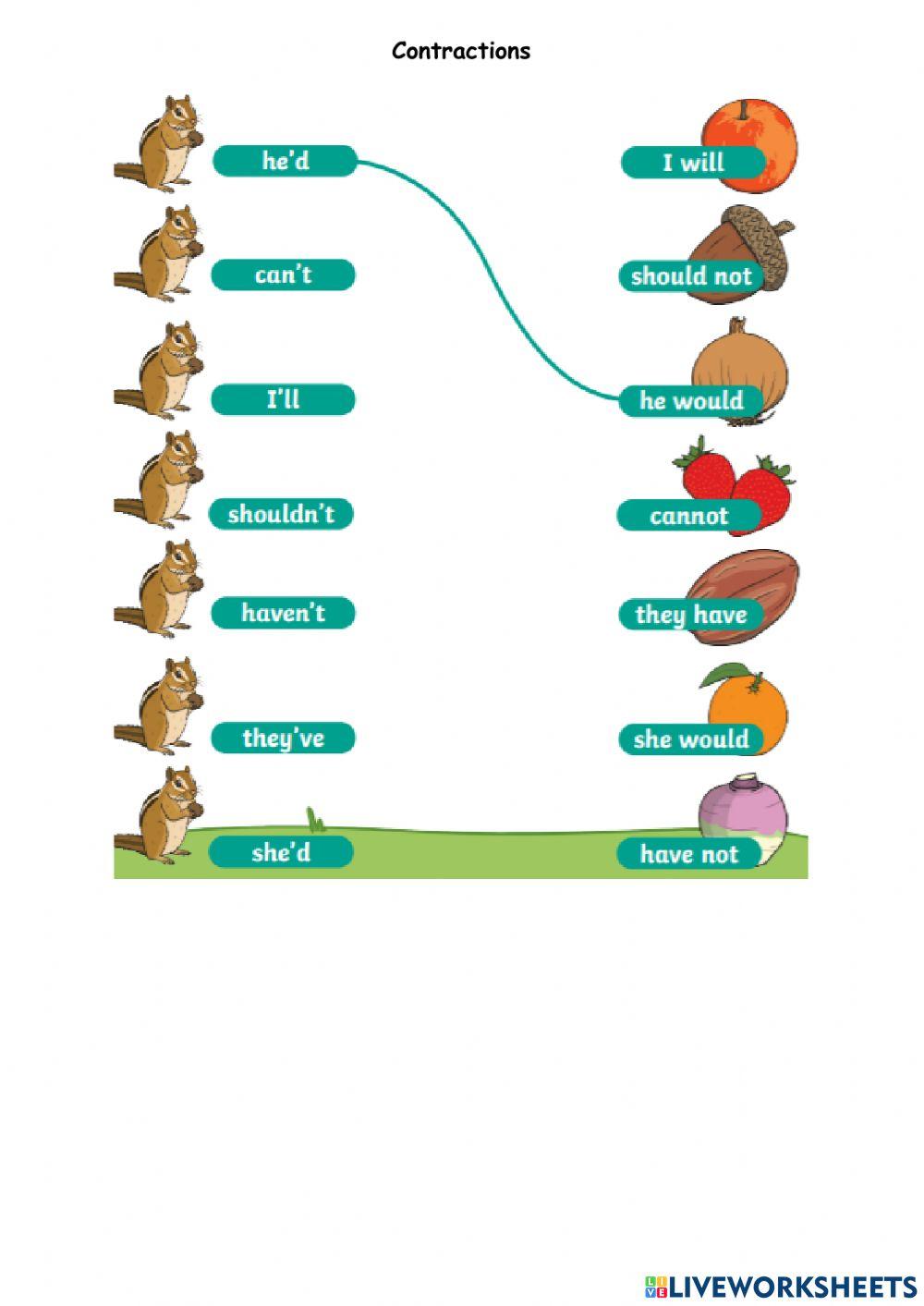 1775214 | Contraction | TL89 | LiveWorksheets