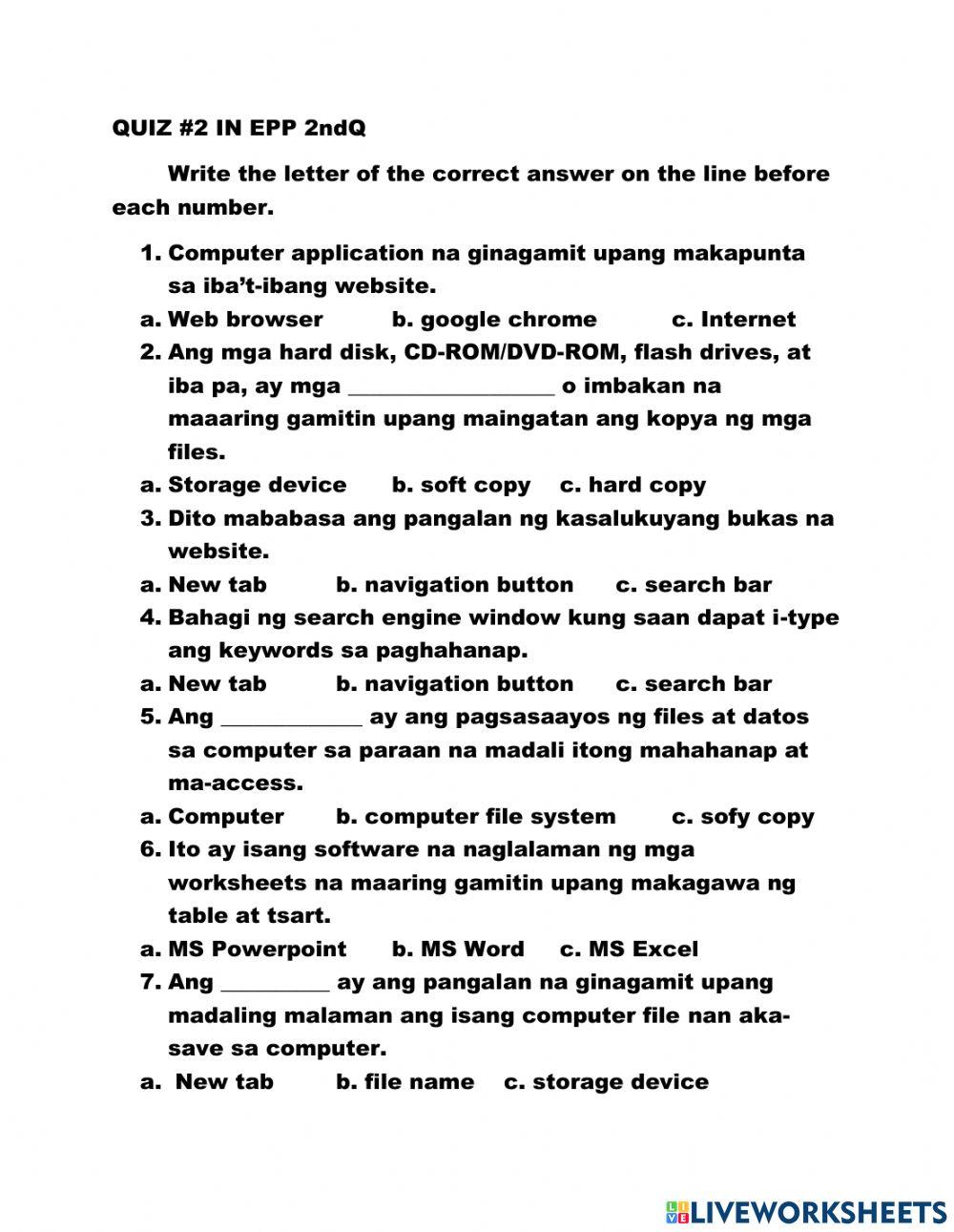 Computer 1775606 | anna belinda | LiveWorksheets