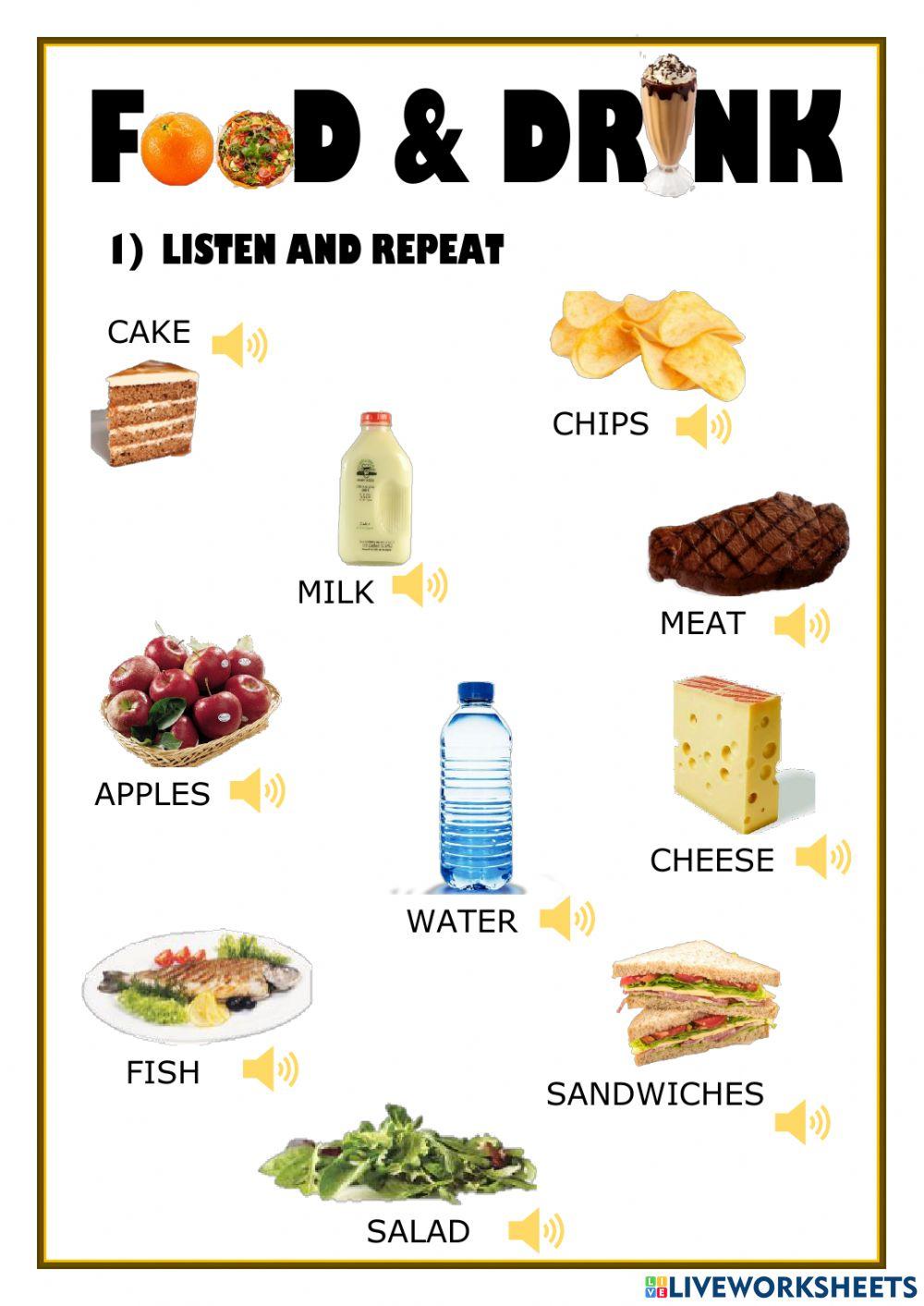 Food & drink 1776176 | Clau1980 | Live Worksheets
