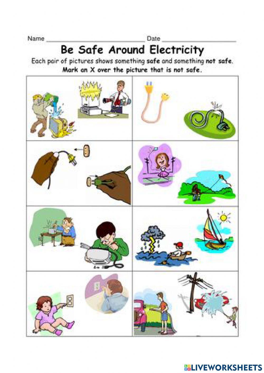 Using Electricity worksheet | Live Worksheets