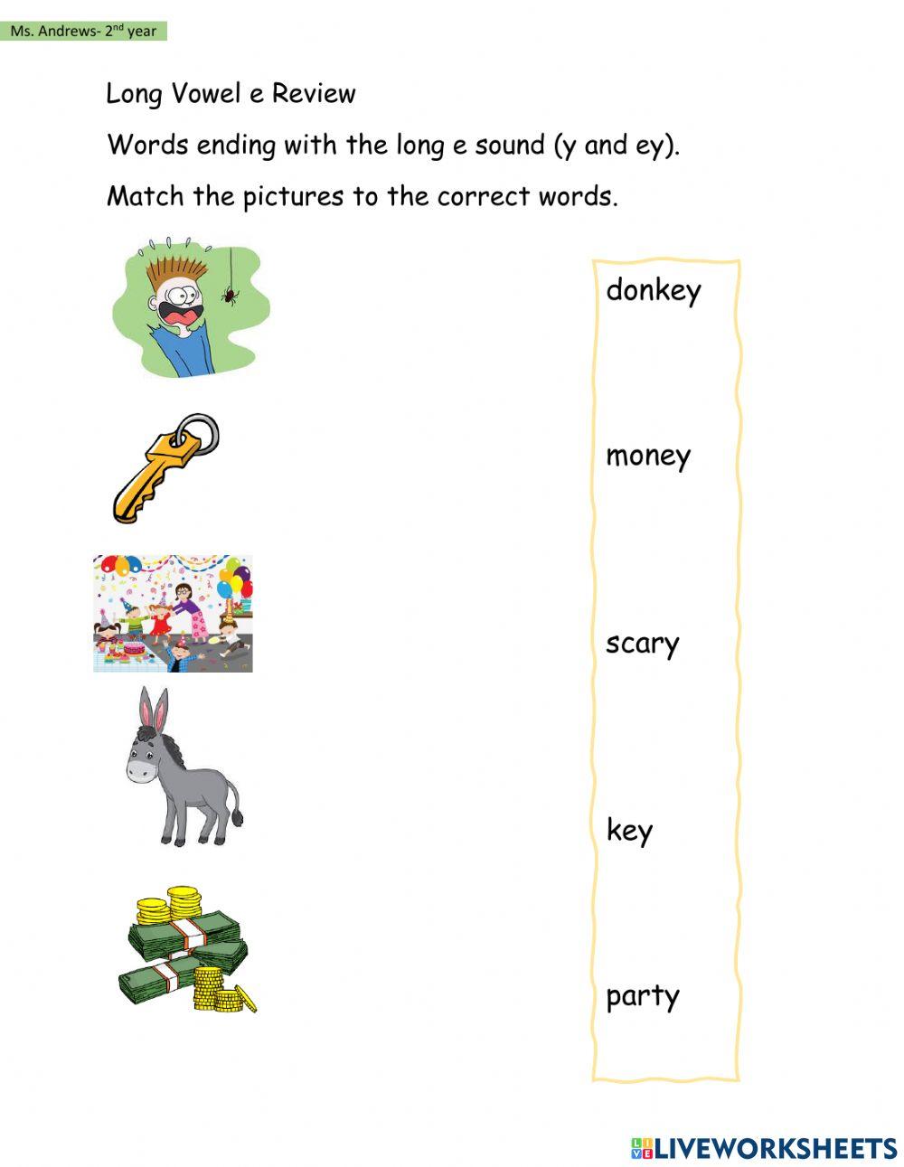Long e Review- … | Free Interactive Worksheets | 1776680