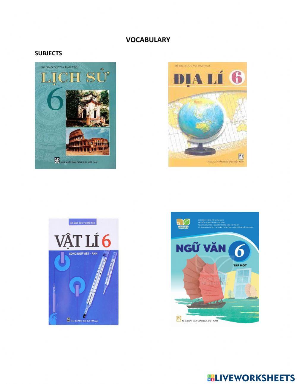 Vocabulary 2 online activity for Grade 6 | Live Worksheets