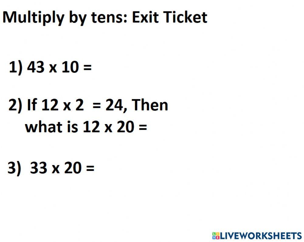 1776958 | Multiply by tens | azrashafi | LiveWorksheets