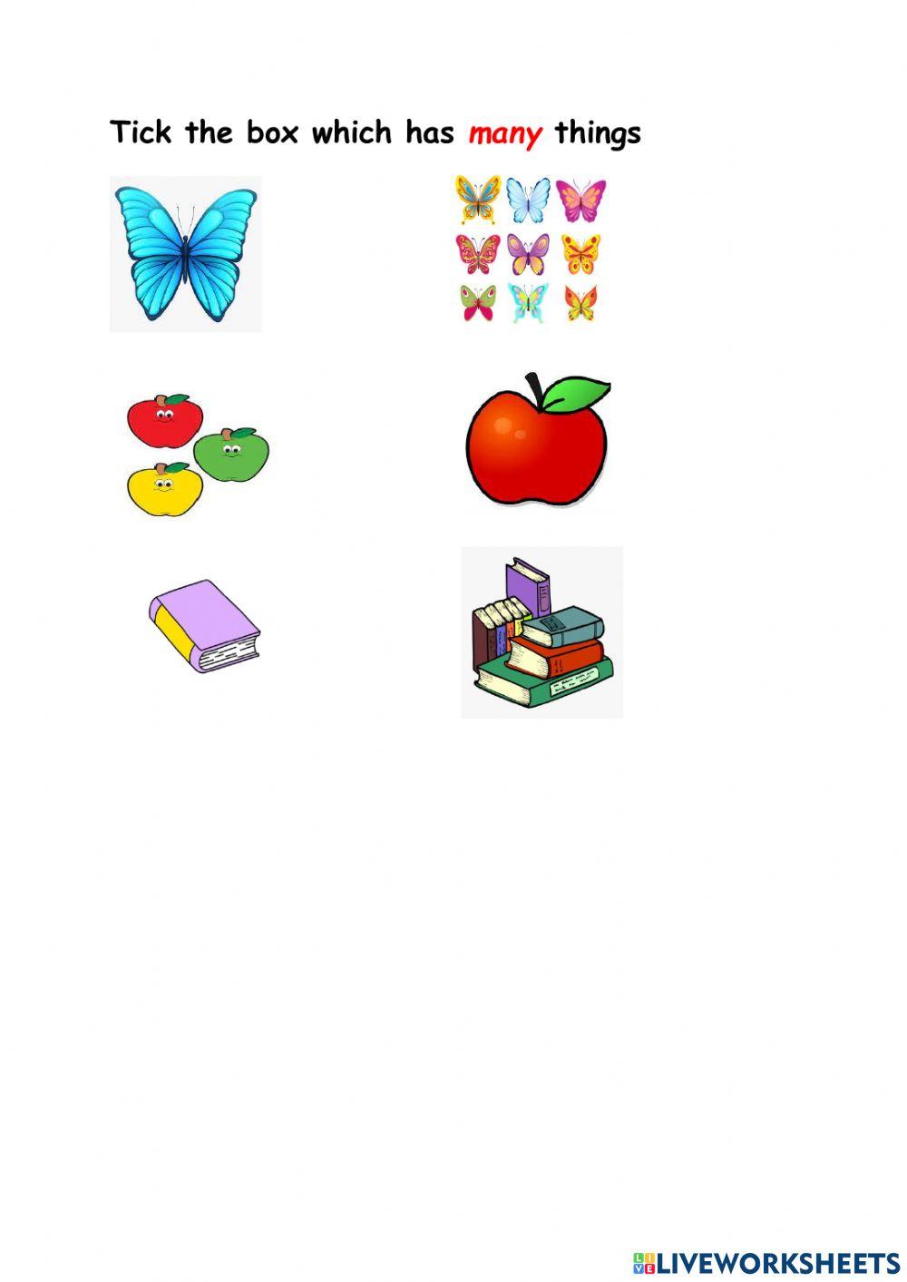 One And many 1777027 | Poojacoach | Live Worksheets