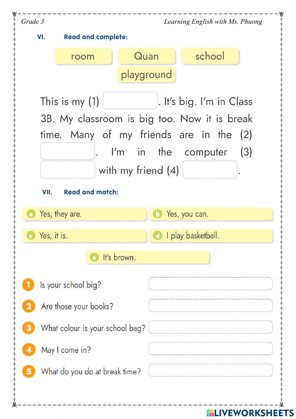 English 3 - The… | Free Interactive Worksheets | 1777339