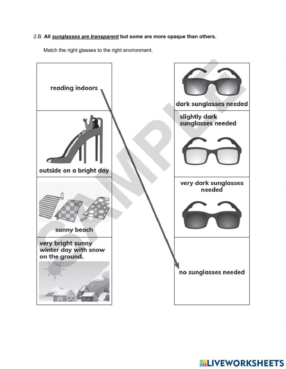 Unit 3: Light a… | Free Interactive Worksheets | 3972854