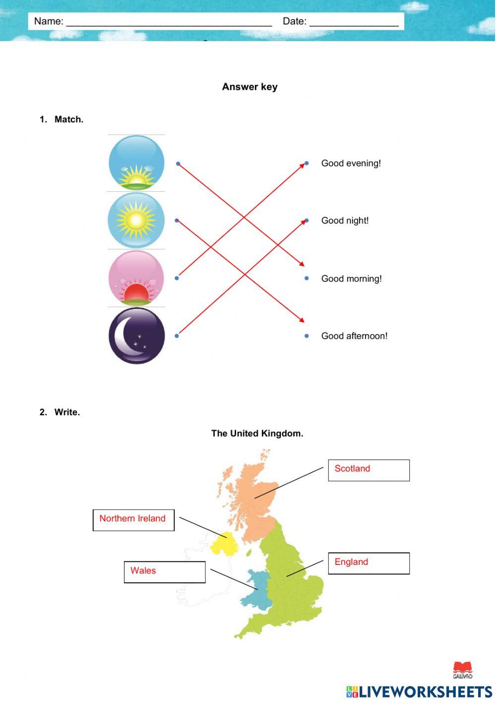 Formative sheet online exercise for | Live Worksheets