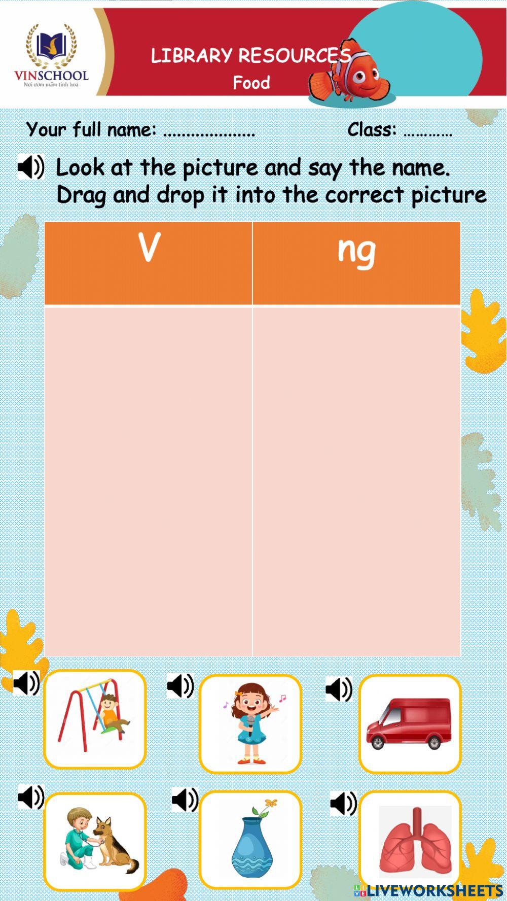 Phonics online exercise for 5 years old | Live Worksheets