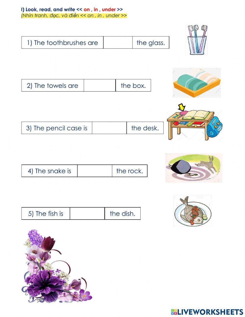 Bathroom Vocab worksheet | Live Worksheets