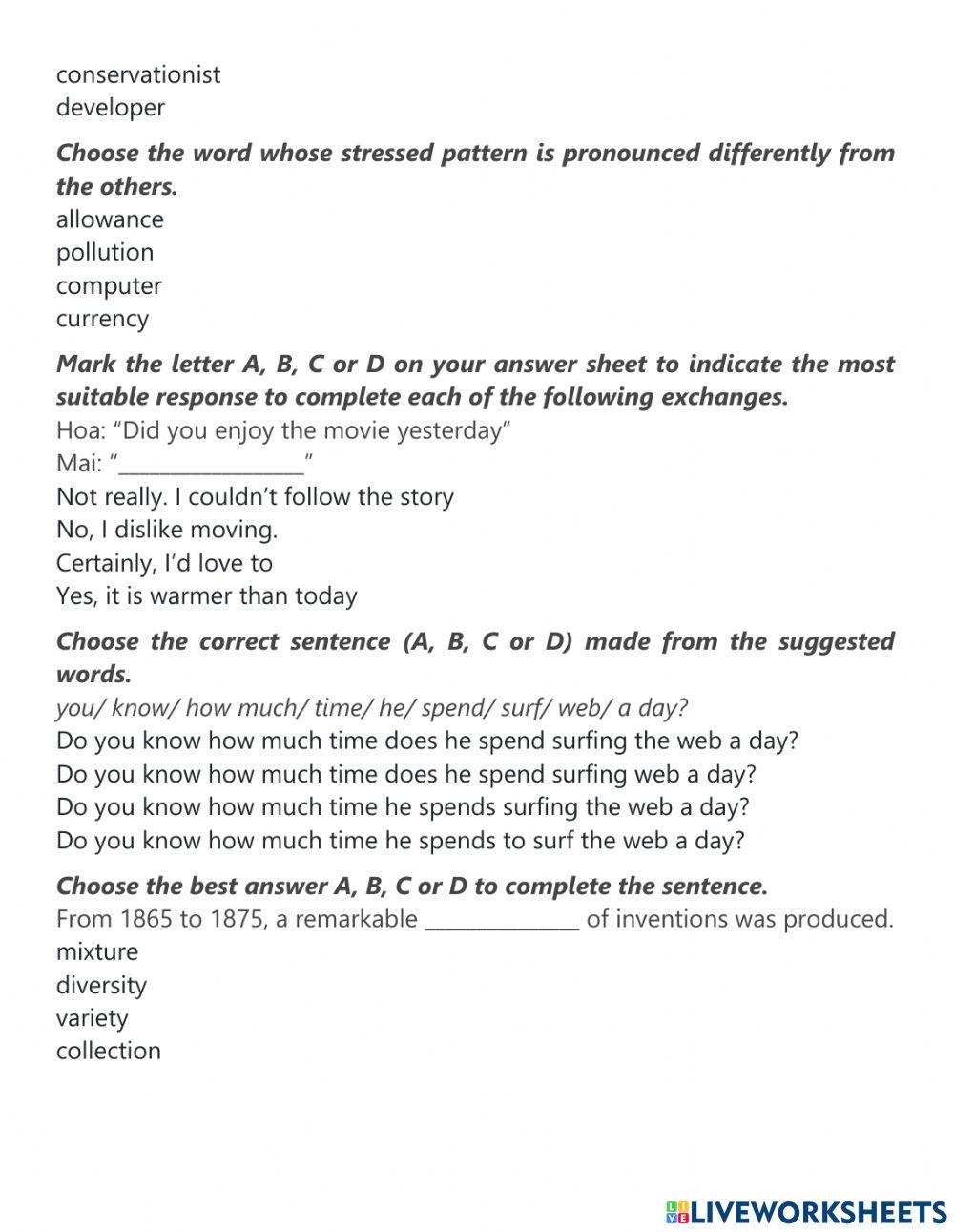 4253361 | Study 4 | Maytran | LiveWorksheets