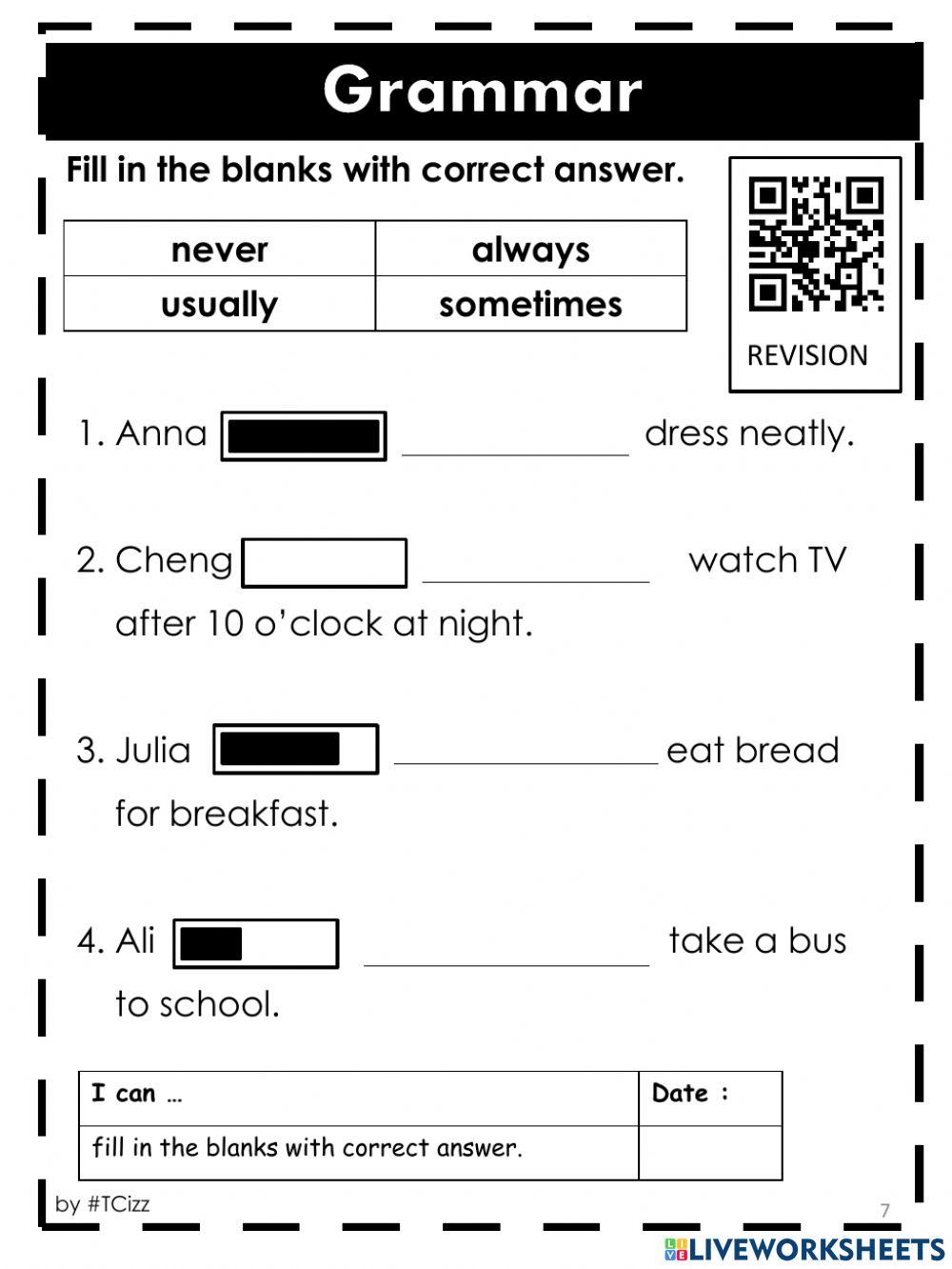 Year 4 Module 1 online exercise for | Live Worksheets