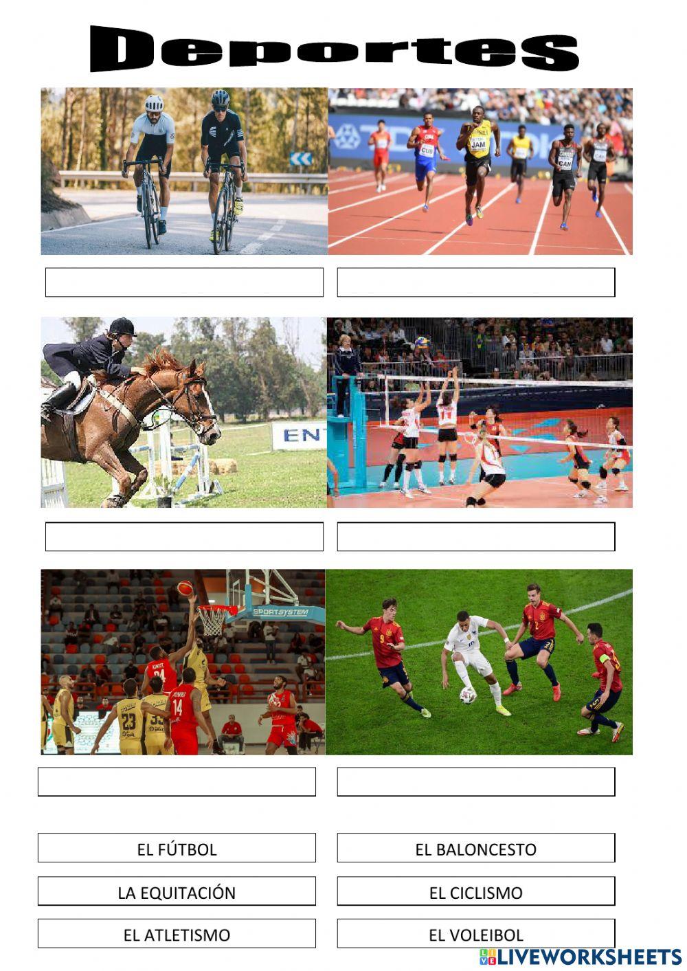 Los deportes free exercise | Live Worksheets