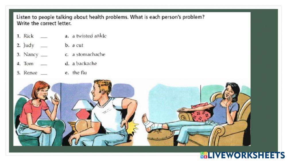 Unit 24 health task 2 worksheet | Live Worksheets