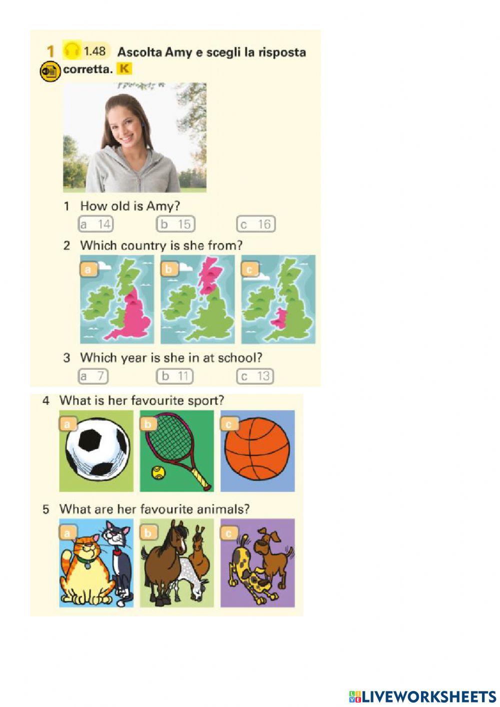 Listening practice online exercise for 6 | Live Worksheets
