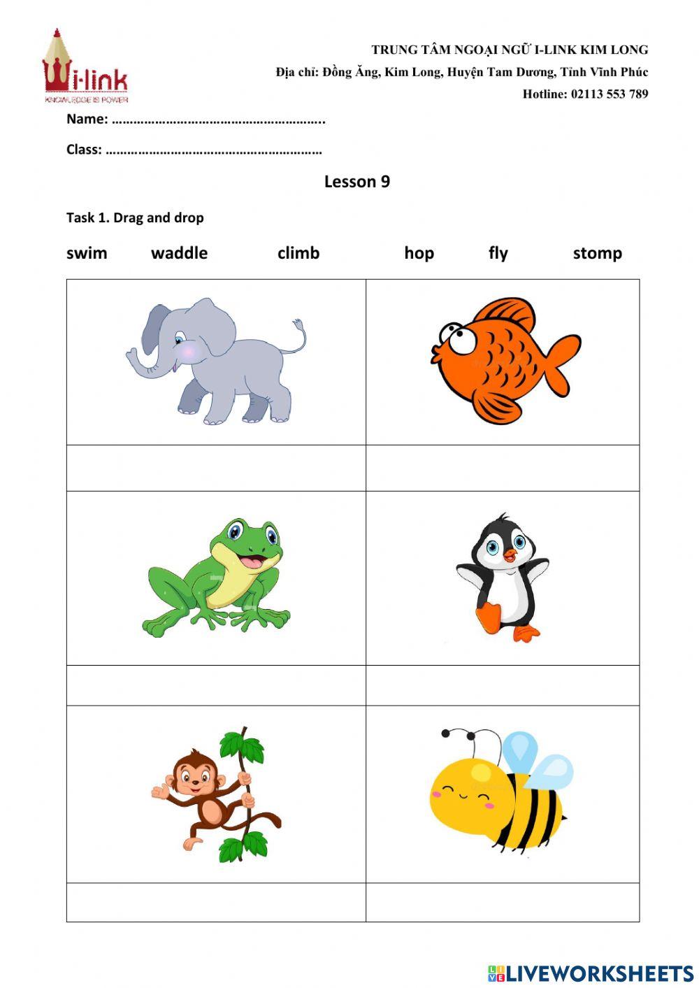 Lesson 9 EK 4.1 online exercise for | Live Worksheets