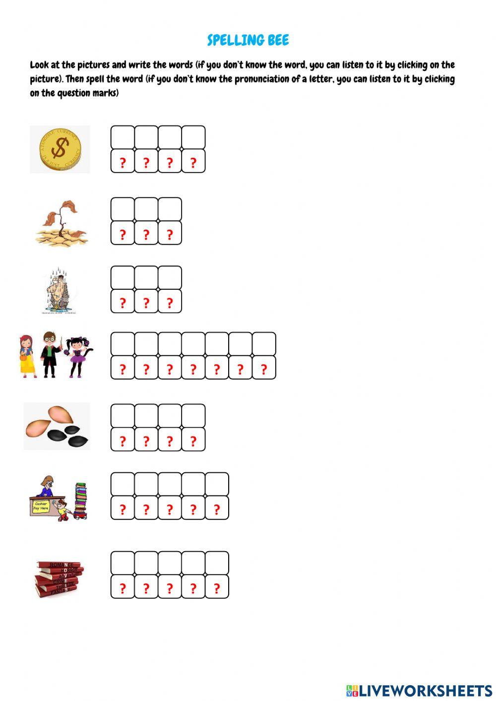 spelling bee for basic 5