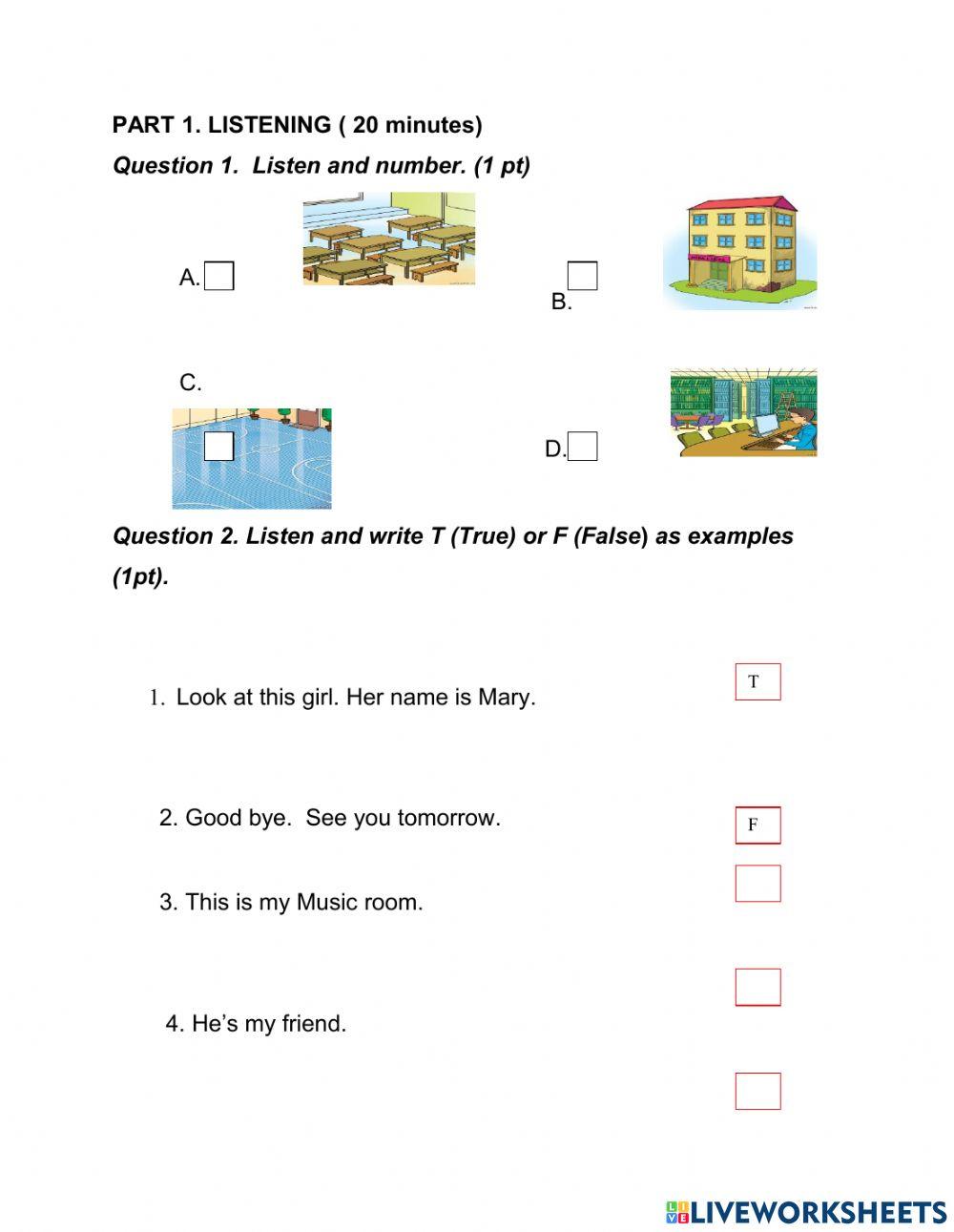Grade 3 online pdf worksheet | Live Worksheets