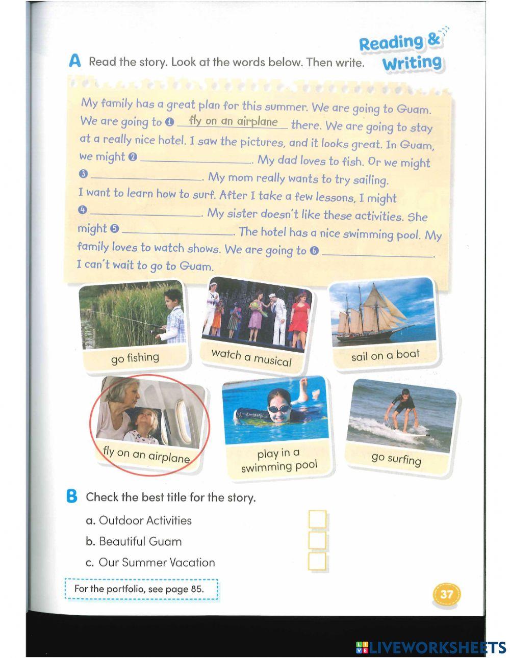 English Review online worksheet for 4 | Live Worksheets