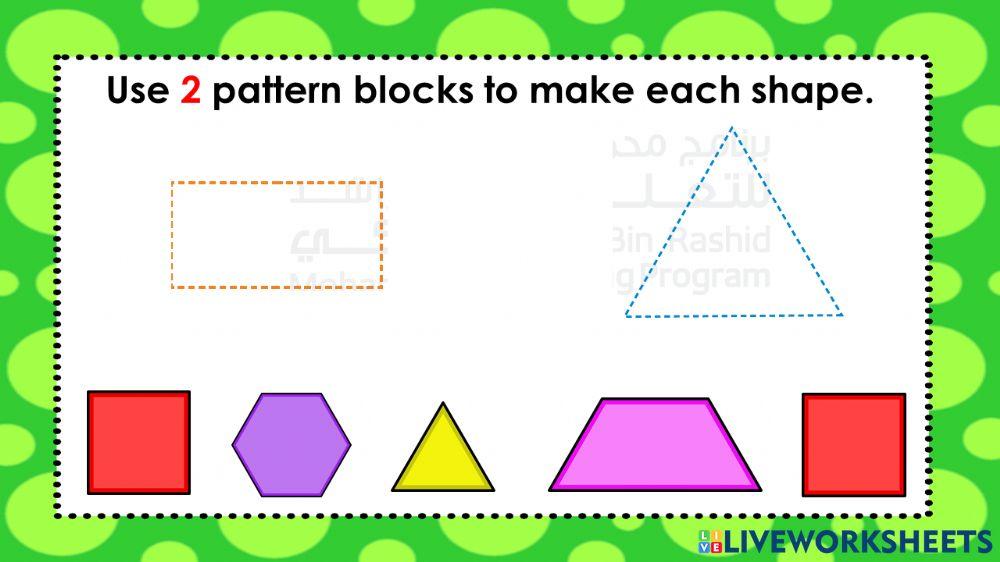 Compose Shapes 1 online exercise for | Live Worksheets