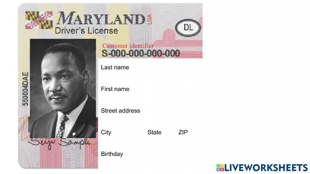 2267384 | Drivers License - Martin Luther King | AngelaB