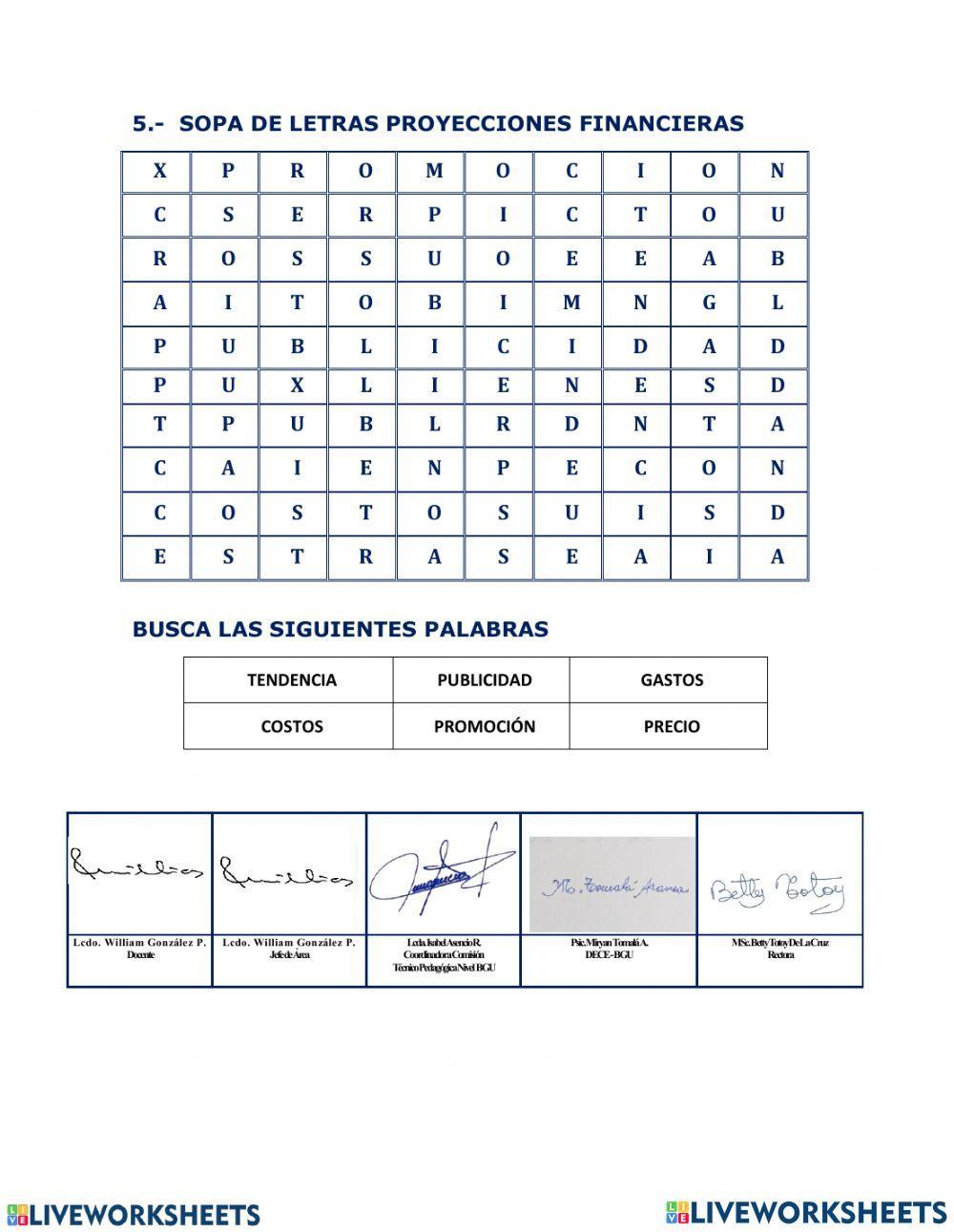 Examen 2do. qui… | Free Interactive Worksheets | 1782497