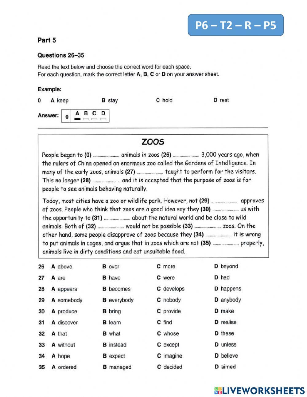 P6.t2.r.p5 worksheet | Live Worksheets