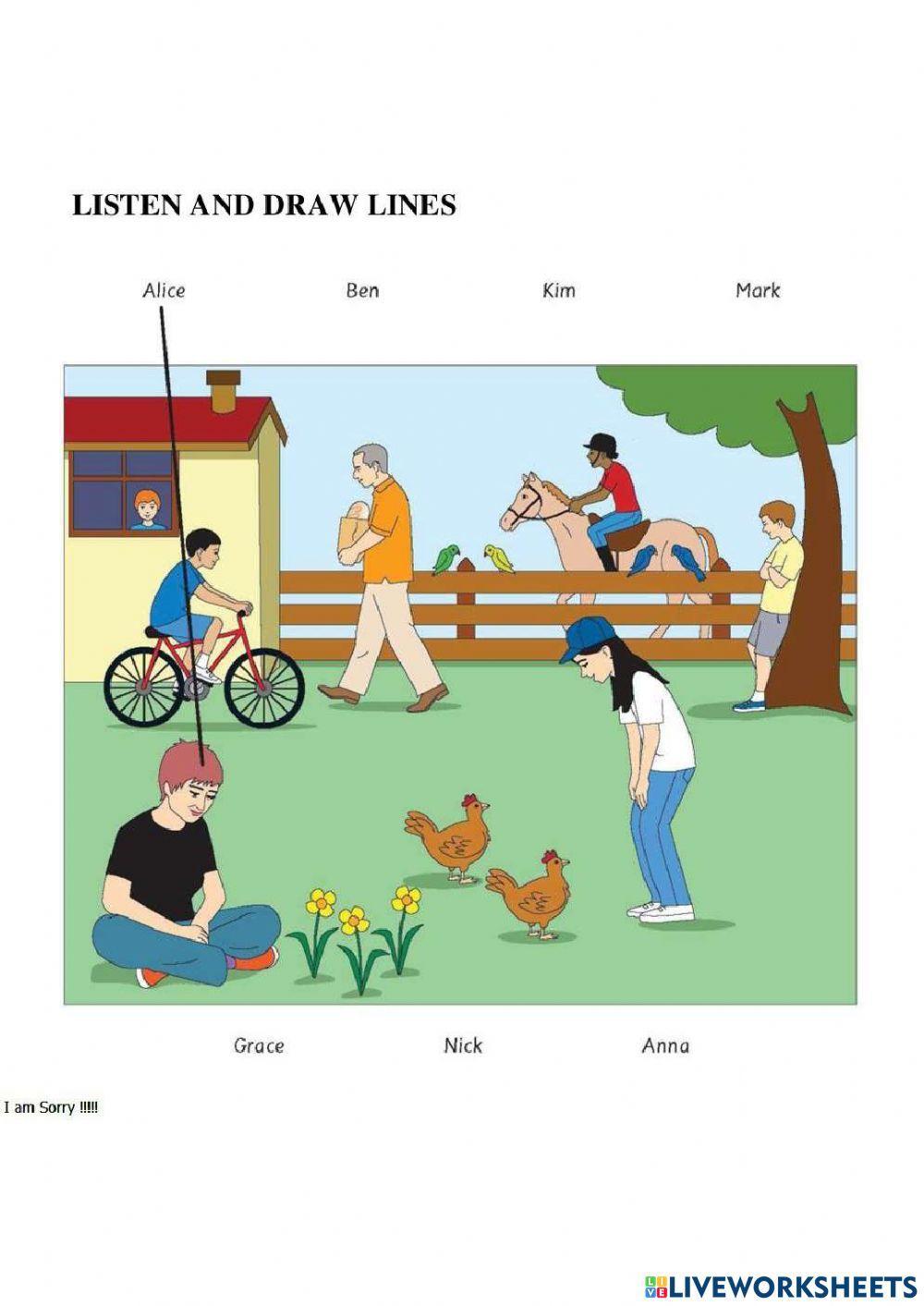 Listening online exercise for 5 | Live Worksheets