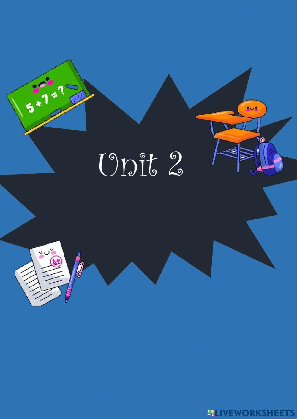 Cover unot 2 | Free Interactive Worksheets | 2161645